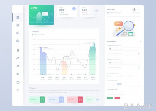 اینفوگرافیک خاص و خلاقانه Infographic dashboard panel template ui ux ... اینفوگرافیک خاص و خلاقانه Infographic dashboard panel template ui ux ...